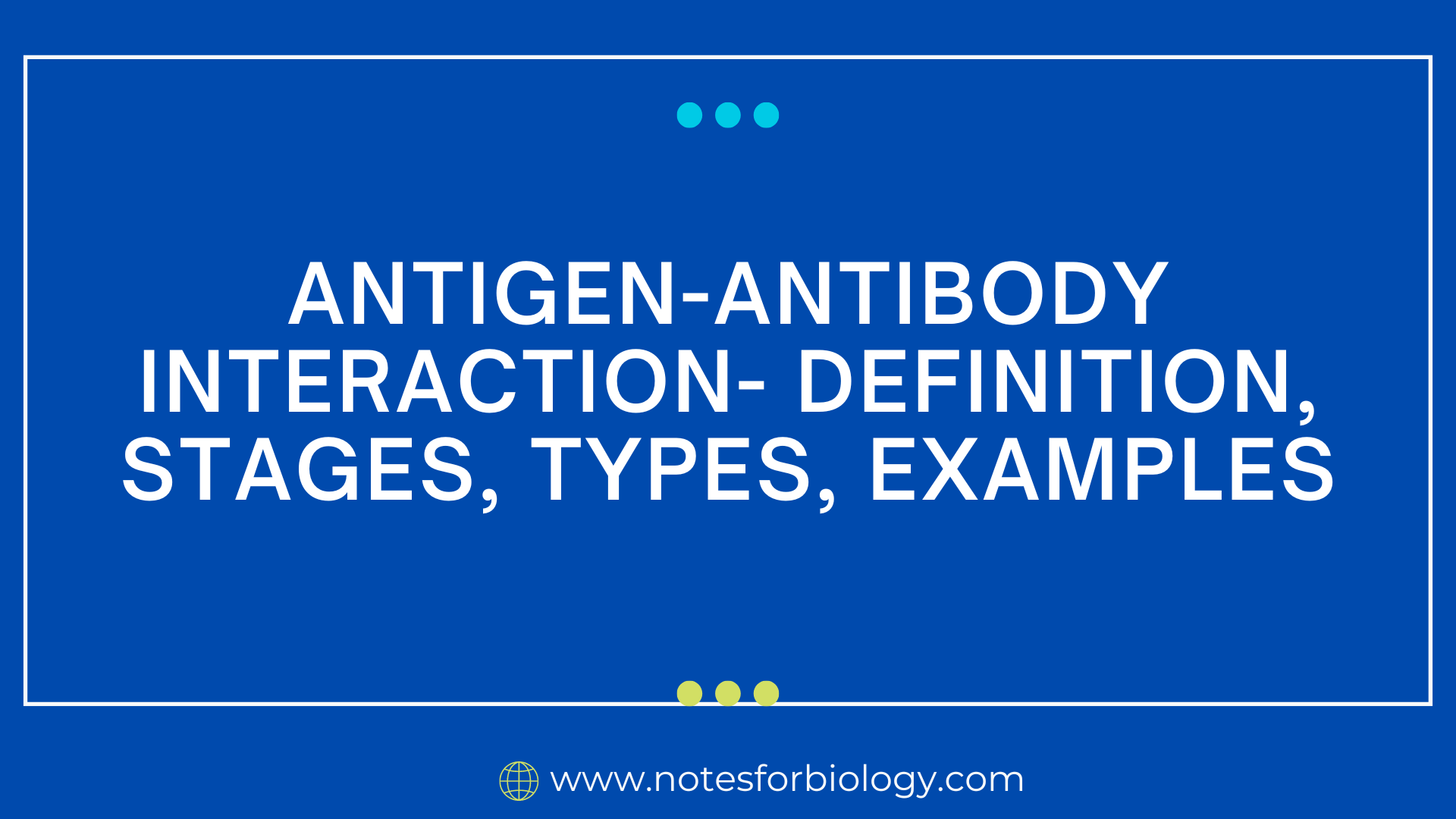 Antigen-Antibody Interaction- Definition, Stages, types