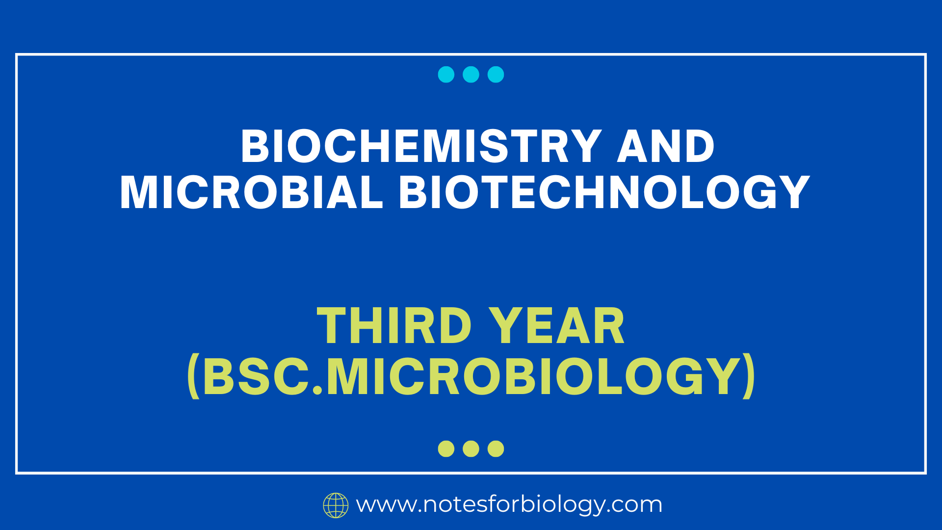 General Microbiology - First year(BSc. Microbiology)