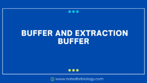 Buffer and Extraction Buffer