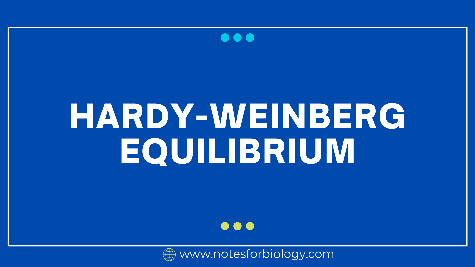Hardy-Weinberg equilibrium