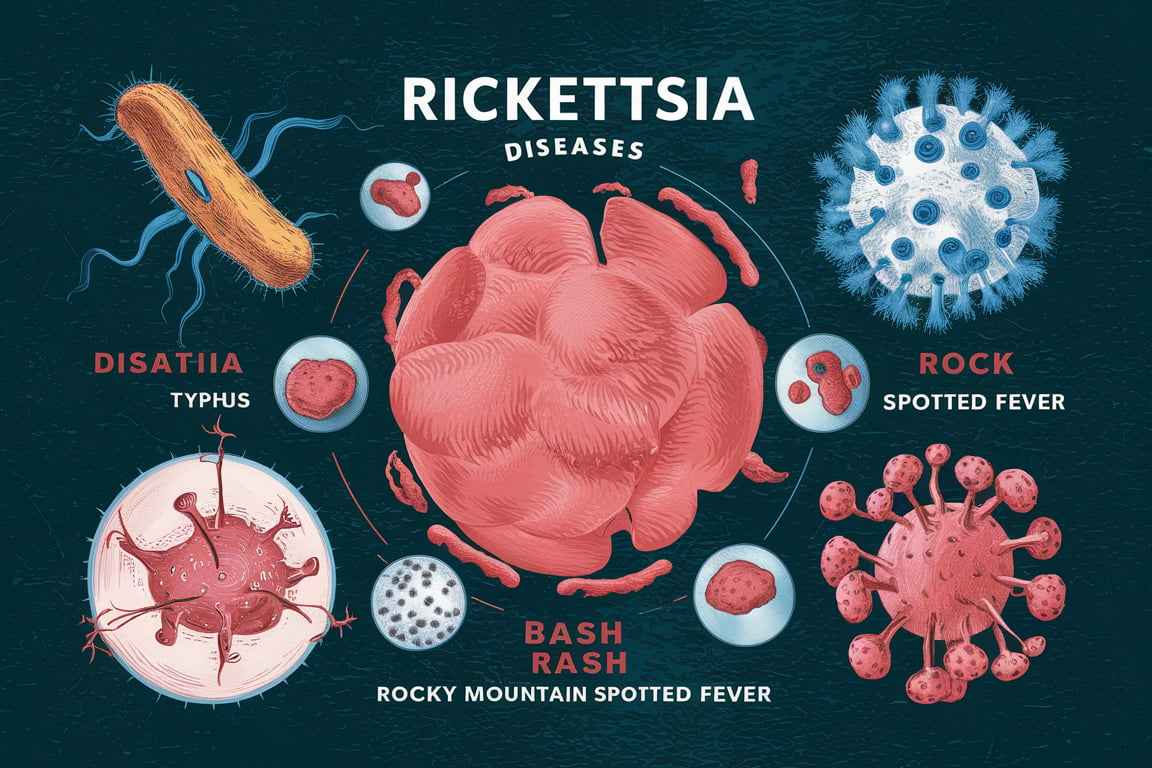 Rickettsia diseases: Pathogenesis, Typhus fever group