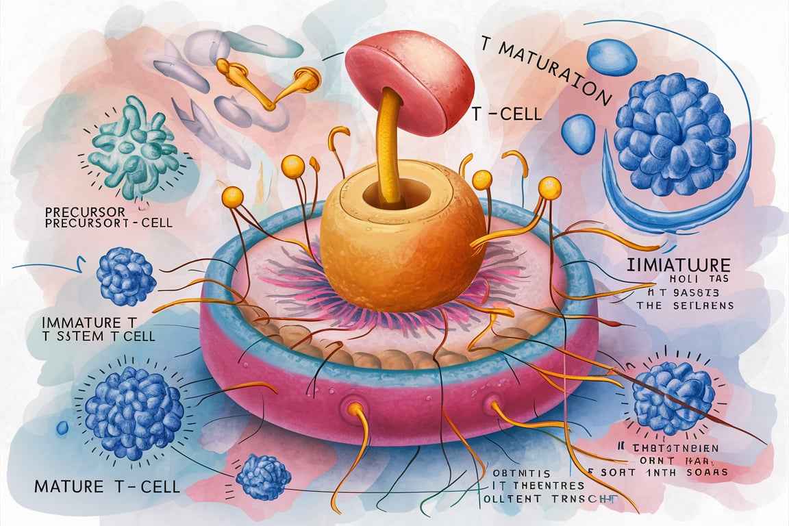 T-cell maturation, activation and differentiation