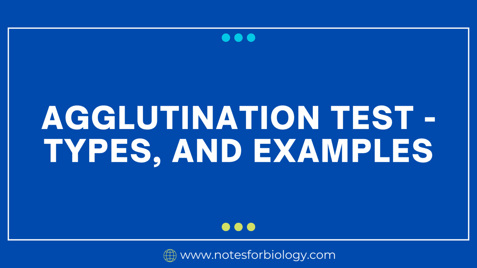 Agglutination test - types, and examples - Best Biology Notes ...