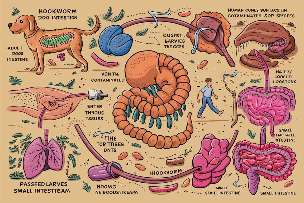 Hookworm infection: life cycle, transmission