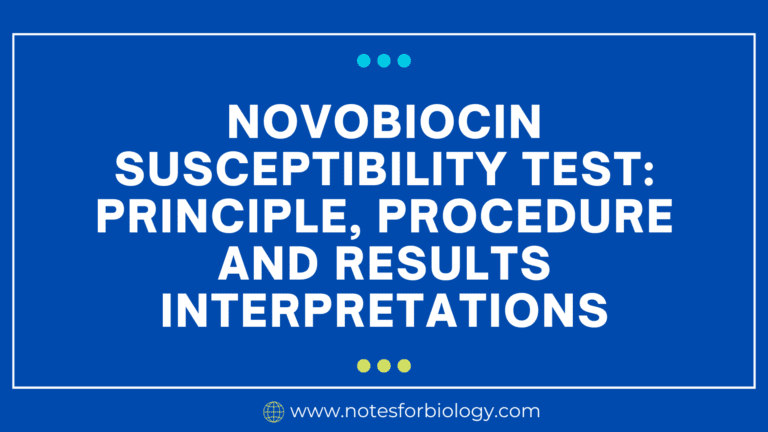 Novobiocin susceptibility test: Principle, Procedure Novobiocin susceptibility test: Principle, Procedure