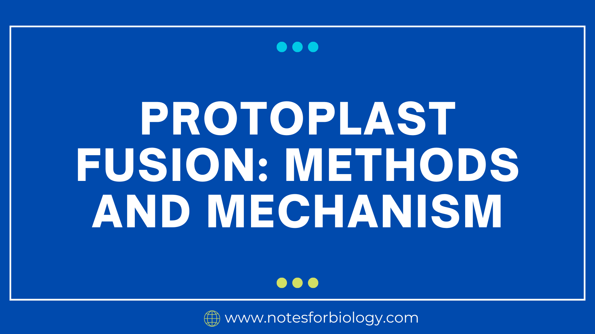 Protoplast Fusion: Methods and mechanism - Best Biology Notes ...