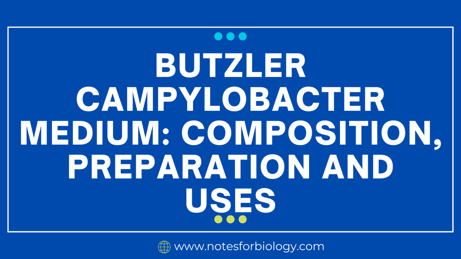 Butzler campylobacter medium: composition, preparation...