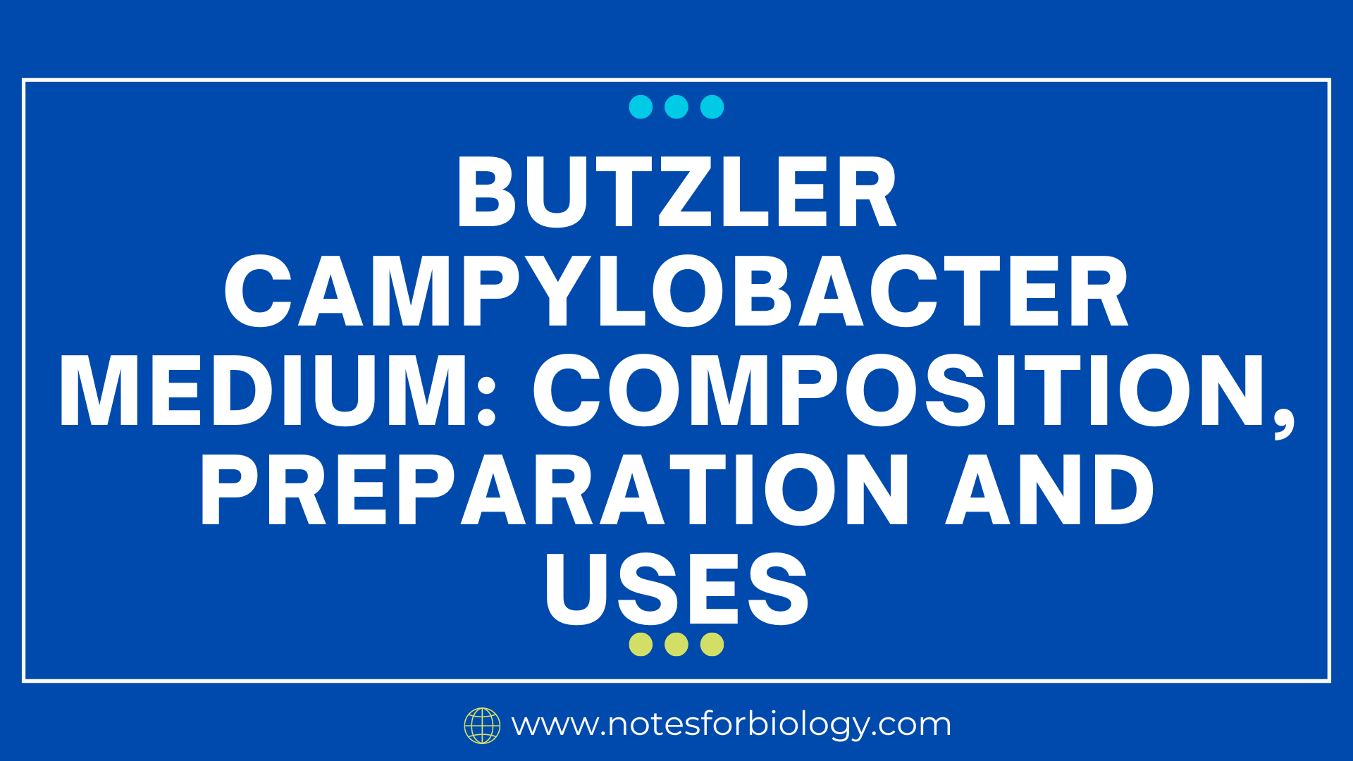 Butzler campylobacter medium: composition, preparation...