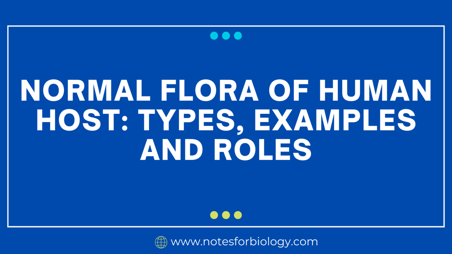 Normal flora of human host: Types, Examples and Roles