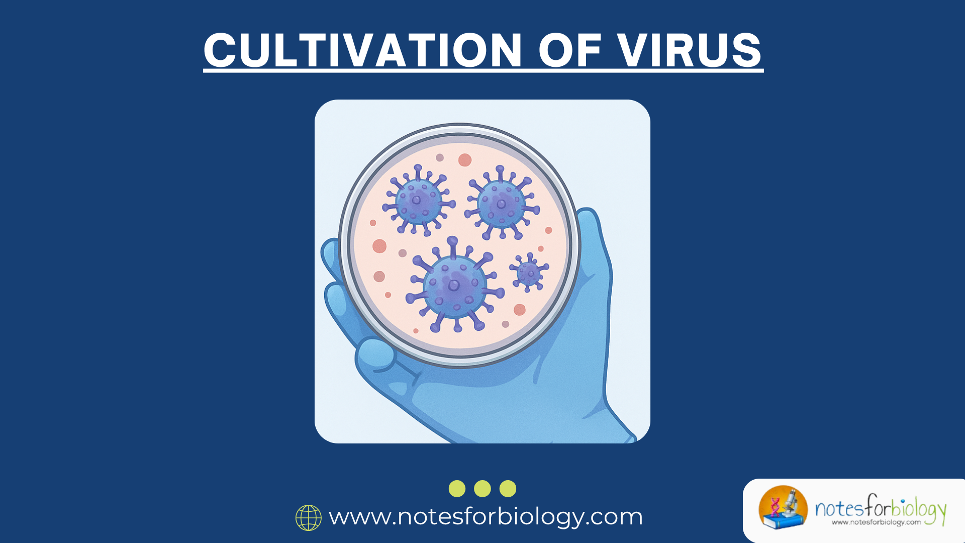 cultivation of Virus - Best Biology Notes, Reference,...