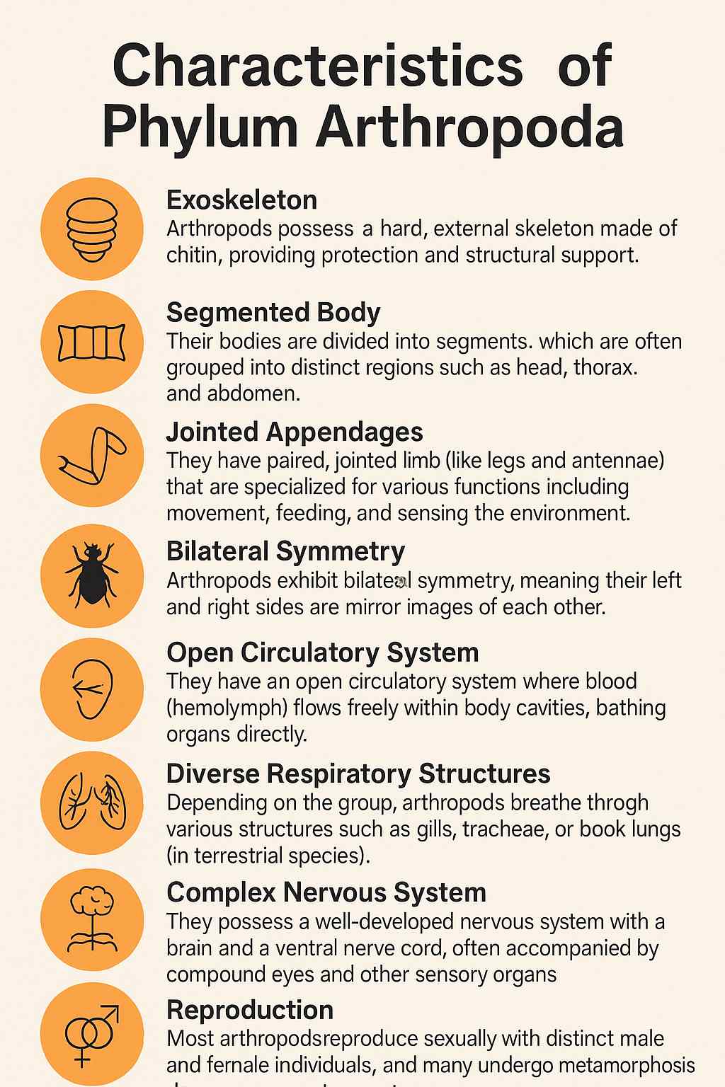 Phylum Arthropoda: General characteristics and...