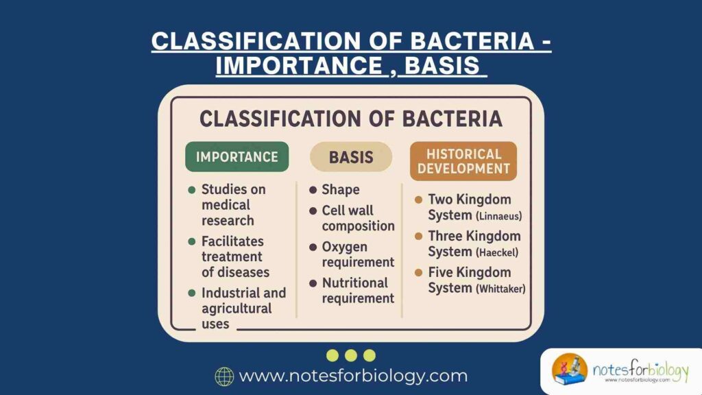 Bacterial Classification: Basis ,Importance Best Bio Notes
