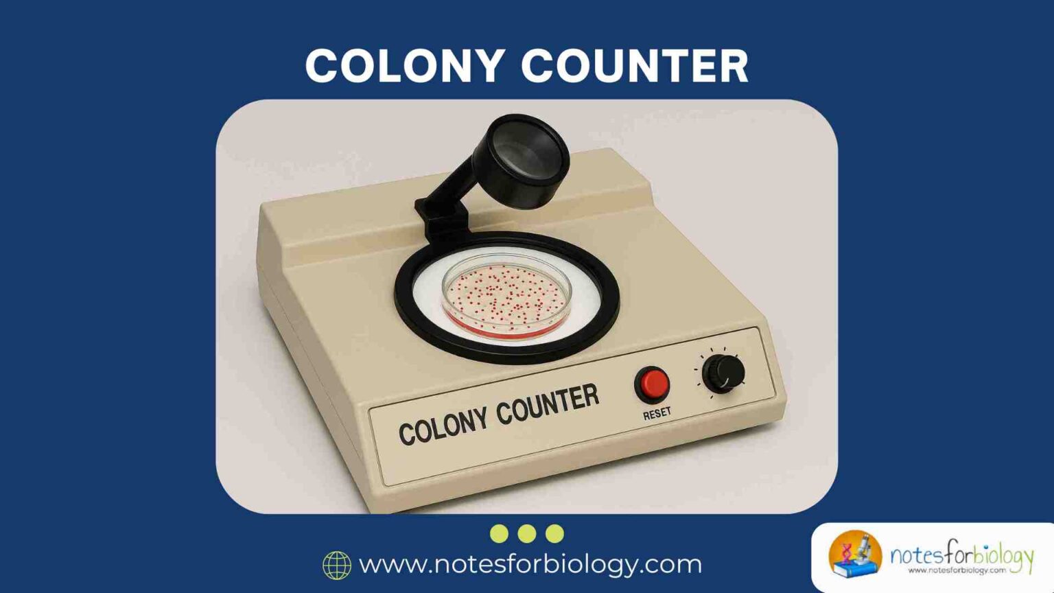 Colony Counter- Types, Principle, Parts, Uses, Examples - Best Biology ...