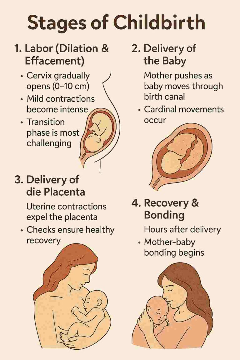 Childbirth (Labor Process)- Features, Stages, Mechanism